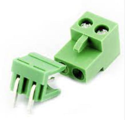 China Pluggable 10A 300V Cage Clamp Terminal Blocks 2-24 Poles Green Polyamide Housing for sale