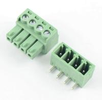 China 300V 10A Pluggable Terminal Block 24-10 AWG Screw Connection Industrial Wiring for sale