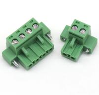 China 300V Modular Euro Pluggable Terminal Blocks in Green for sale