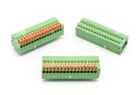China 2-Pole Spring Loaded Terminal Block 5.08mm Pitch 300V 10A for 0.2-6.0mm2 Wire for sale