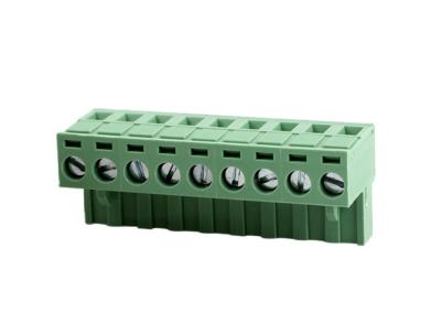 China Shanye Spring Loaded Screw Terminal Connector 10A 5.08mm Pitch 2-xp Poles for sale