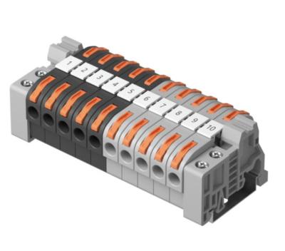 China Shanye KF2EDGRKP Din Rail Terminal Block 800V 32A 1.5-1.8 Nm Torque IP65 1-10 Contacts for sale