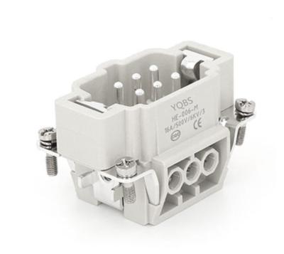 China Shanye Han Series Heavy Duty Connector IP65 1000V Screw Termination 0.2-6.0mm² for sale