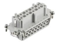 China Heavy Duty Rectangular Connector IP65 1000V Han Series Screw Crimp Spring for sale