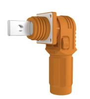 China Shanye 100A 1000V 2-Pin Male/Female THHN Energy Storage Connector PA66 UL94 V0 for sale
