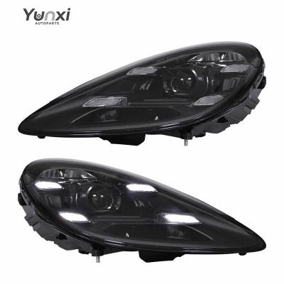 China 982 Cayman Boxster Front Light Upgrade 12V New LED Matrix Headlights Assembly 10000LM 6000K Projectors for sale
