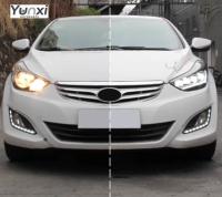 China Hyundai Elantra 2012 2016 Auto Parts LED Head Lights Headlights Front Lmap Upgrade LED Headlamp DRL Assembly for sale