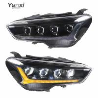 China Hyundai IX35 Tucson 2018 2020 Accessories LED Head Lights Headlights Front Lmap Upgrade 4 Lens Demon LED Headlamps for sale