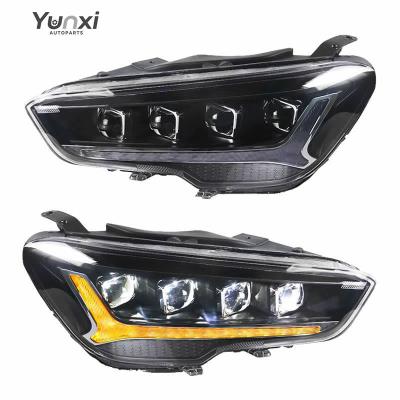 China Hyundai IX35 Tucson 2018 2020 Accessories LED Head Lights Headlights Front Lmap Upgrade 4 Lens Demon LED Headlamps for sale