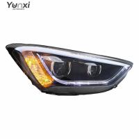 China Hyundai IX45 SantaFe Grand Santa Fe 2013 2016 Accessories LED Head Light Headlights Upgrade LED Demon Eyes Headlamp for sale