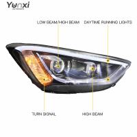 China Hyundai IX45 SantaFe Grand Santa Fe 2013 2016 Accessories LED Head Light Headlights Upgrade LED Demon Eyes Headlamp for sale