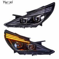 China for Hyundai Sonata 2011 2015 Car Accessories Head Lights Headlights Front Lmap Upgrade LED Durable Headlamp Head Lamp for sale
