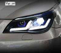 China For BMW 5 Series E60 Headlamps 2003 2010 E60 Front Light Upgrade Head Light Car Lamp Accessories E60 LED Headlights for sale
