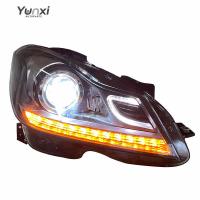 China LED Headlamp Assembly for Mercedes Benz W204 2011-2014 Plug-and-Play Auto DRL Upgrade 6000k New for C180 C200 Models for sale