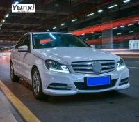 China LED Headlamp Assembly for Mercedes Benz W204 2011-2014 Plug-and-Play Auto DRL Upgrade 6000k New for C180 C200 Models for sale