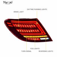 China For Mercedes Benz C-Class W204 Tail Light 2007 2014 C63 C200 Taillight Upgrade LED Turn Signal Car Accessories Rearlamp for sale