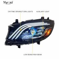 China For Mercedes Benz Sprinter W907 Headlight 2018-2021 Head Light Upgrade Maybach LED Turn Signal Head Lamp Assembly for sale
