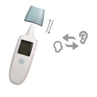 China Hospital Forehead Ear Infrared Thermometer With Tri Color Display for sale