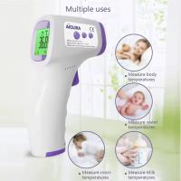 China Body Mode Baby Forehead Thermometer With Three Color Backlight LCD Display for sale