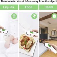 China Auto Shut Off Digital Forehead Thermometer 3VDC With Colour Changing Display for sale