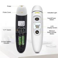 China Instant Read Forehead Ear Digital Infrared Thermometer With Auto Shutdown for sale