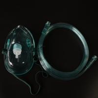 China Hyperbaric Oxygen Therapy Mask , Medical PVC Oxygen Delivery Mask With Tubing for sale