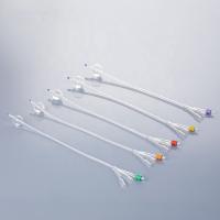 China Medical Silicone Urethral Catheter 3 Way 16Fr 18Fr 20Fr 22Fr 24Fr for sale