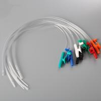 China 45cm Finger Control Suction Catheter Tube , 8Fr Mucus Extractor Flexible Suction Catheter for sale
