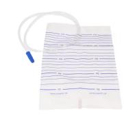 China Disposable Medical Surgical 2000ml Urine Drainage Bag With Push / Pull Valve for sale
