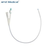 China Disposable Sterile 100% Silicone Coated Foley Catheter 2 Way Standard Type Foley Silicone Catheter for sale