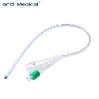 China Disposable Sterile 100% Silicone Coated Foley Catheter 2 Way Standard Type Foley Silicone Catheter for sale