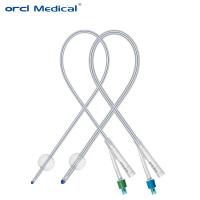 China Medical Catheter Consumables  2 Way 3 Way Silicone Coated Foley Catheter For Animals Wholesale Supplier for sale