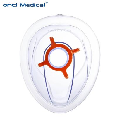 China Latex Free Transparent Dome Soft Air Cushion Medical Silicone Anesthesia Mask With Standard Port Air Cushion Mask for sale