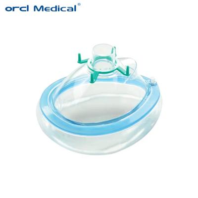 China Air Cushion Anesthesia Mask Dropshipping Exporter Medical PVC Anesthesia Mask Use For Single Person for sale