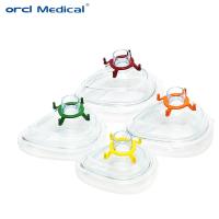China OEM Service Medical Disposable Anesthesia Face Mask Latex Free Pvc Anesthesia Mask XL XXL Size for sale