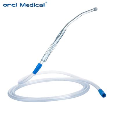 China PVC 180cm / 360cm Suction Catheter Tube / Suction Connecting Tube With Yankauer Handle Price for sale