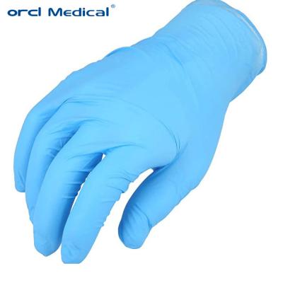 China EN455 Disposable Nitrile Examination Glove Powder Free X S M ize for sale