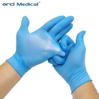China EN455 Disposable Nitrile Examination Glove Powder Free X S M ize for sale
