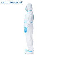 China ISO 13688 EN14126 PPE White Protective Coverall Suit  185cm for sale