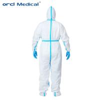 China ISO 13688 EN14126 PPE White Protective Coverall Suit  185cm for sale