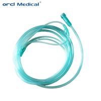 China Medical Disposable Soft Nasal Oxygen Cannula  , PVC Transtracheal Oxygen Cannula for sale