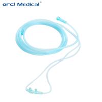 China Medical Disposable Soft Nasal Oxygen Cannula  , PVC Transtracheal Oxygen Cannula for sale