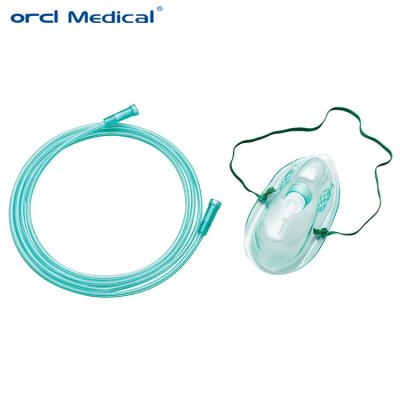 China Factory Manufacturer Single Use Disposable Pvc Oxygen Mask With Tubing CE LSO for sale