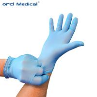 China Disposable Nitrile Examination Gloves Blue / Black Latex Free For Medical for sale