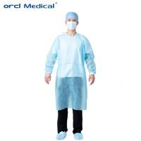 China PP PE Disposable EN13795 Medical Isolation Gown , Level 2 Disposable Gowns for sale