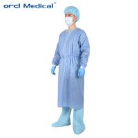 China AAMI LEVEL 123 Surgical PPE Isolation Gown , Disposable Non Woven Coverall for sale
