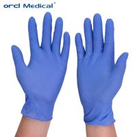 China Single Use Disposable Medical Gloves Adult Blue Nitrile Gloves for sale