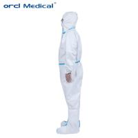 China Sterile Non Woven Chemical Medical Protective Coverall Suit With Shoe Cover for sale