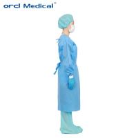 China Unsiex Medical Consumable Items AAMI LEVEL 1 SMS Disposable Non Sterile Isolation Gown for sale