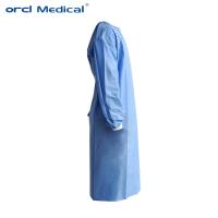 China Doctor / Nurse Dental Disposable Gowns , Surgical Isolation Gown AAMI Level 1 2 3 4 for sale